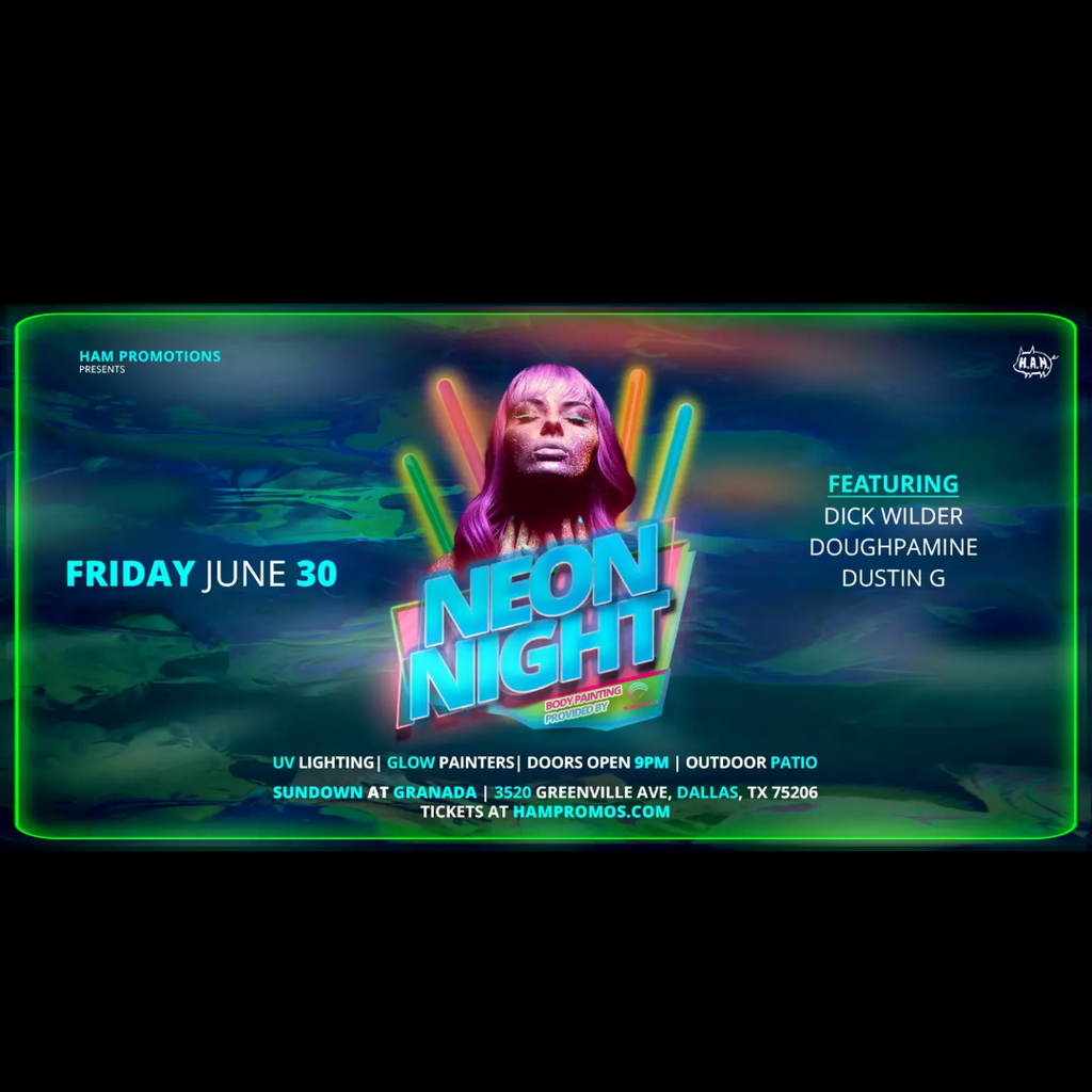 Neon Paint Rave June 30th, 2023 – HAM Promotions